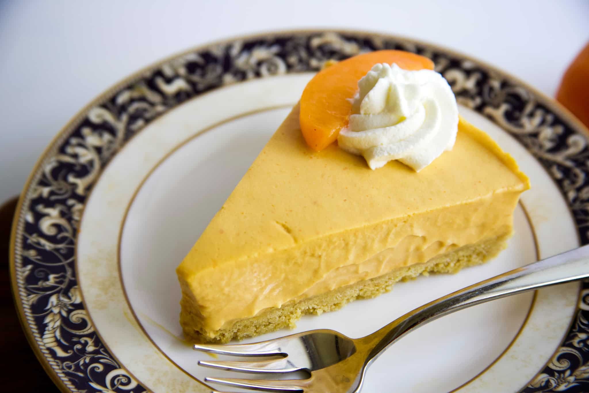 Tangy Apricot No Bake Cheesecake - Bakes by Brown Sugar