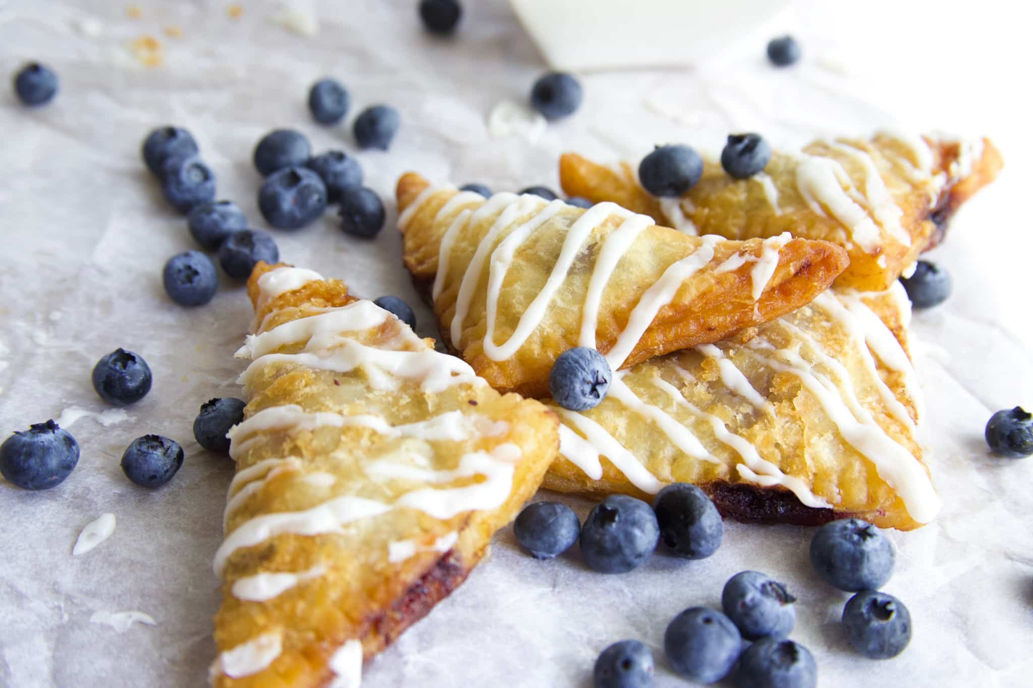 Fried Blueberry Hand Pies - Bakes by Brown Sugar