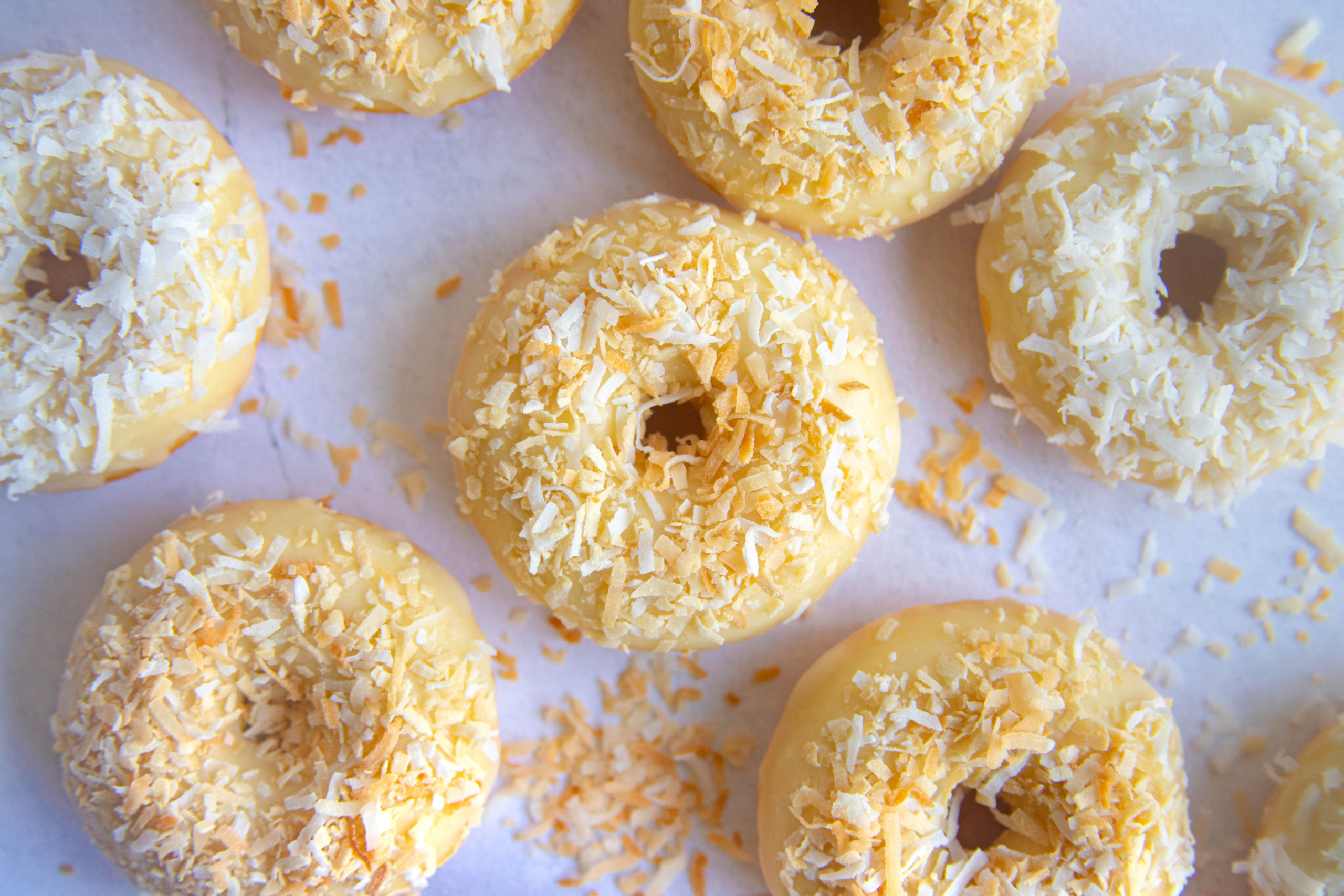 Toasted Coconut Doughnuts - Bakes by Brown Sugar