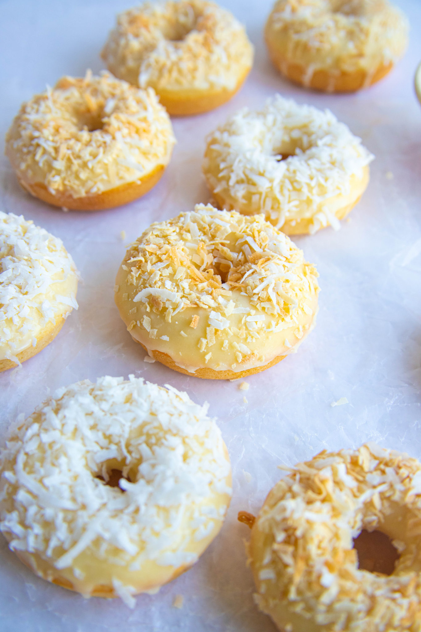 Toasted Coconut Doughnuts - Bakes by Brown Sugar