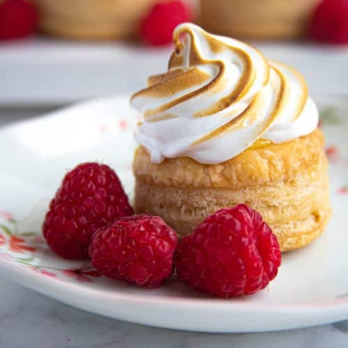 Lemon Raspberry Meringue Tarts - Bakes by Brown Sugar