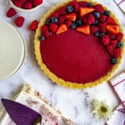 Raspberry Curd Fruit Tart - Bakes by Brown Sugar