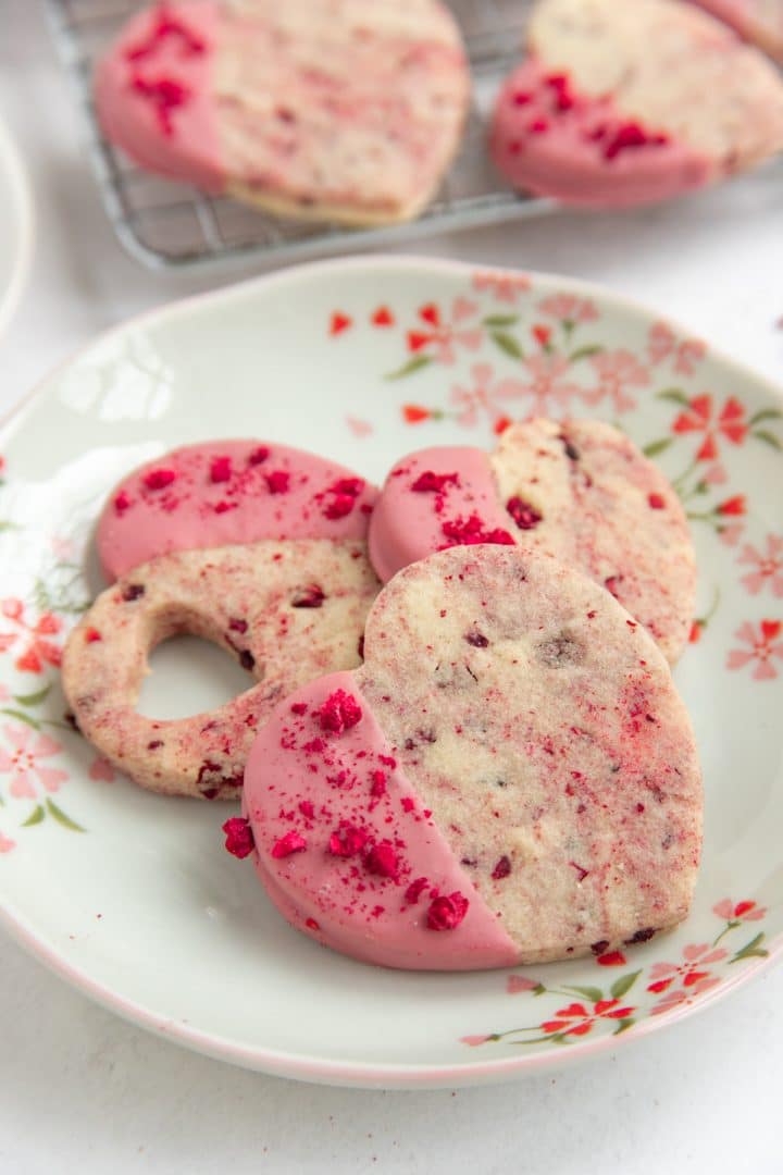 Raspberry Shortbread Cookies - Bakes by Brown Sugar