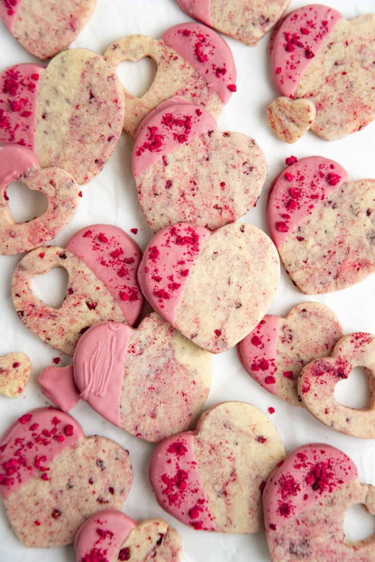 Raspberry Shortbread Cookies - Bakes by Brown Sugar