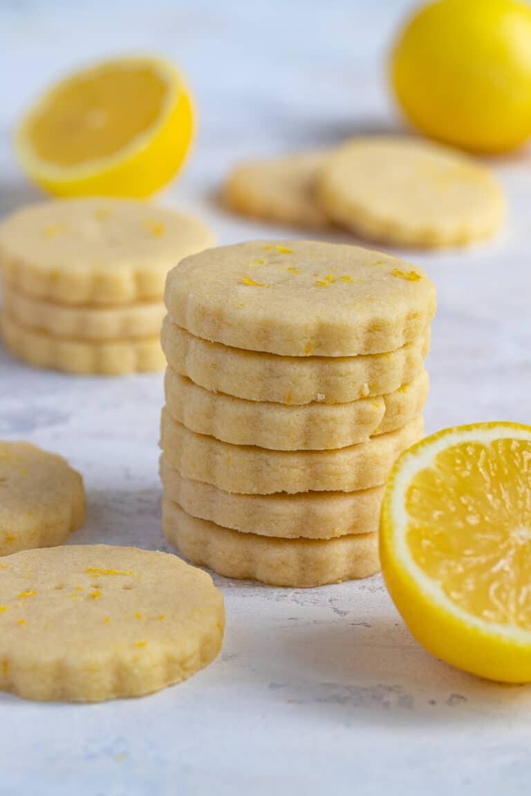 Lemon Shortbread Cookies - Bakes by Brown Sugar