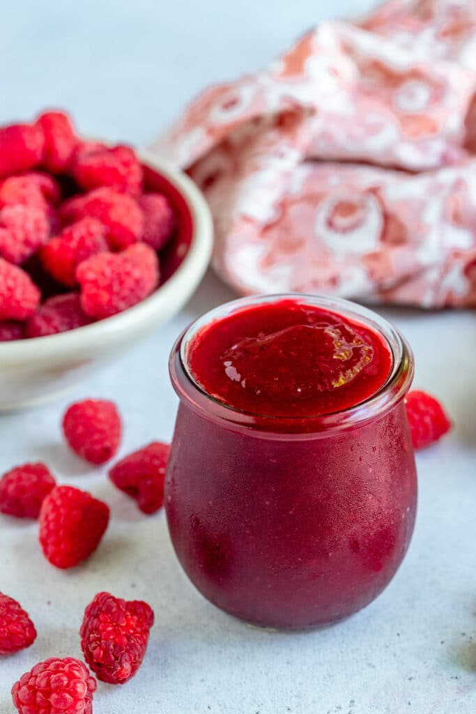 Fresh Raspberry Sauce Recipe - Bakes by Brown Sugar