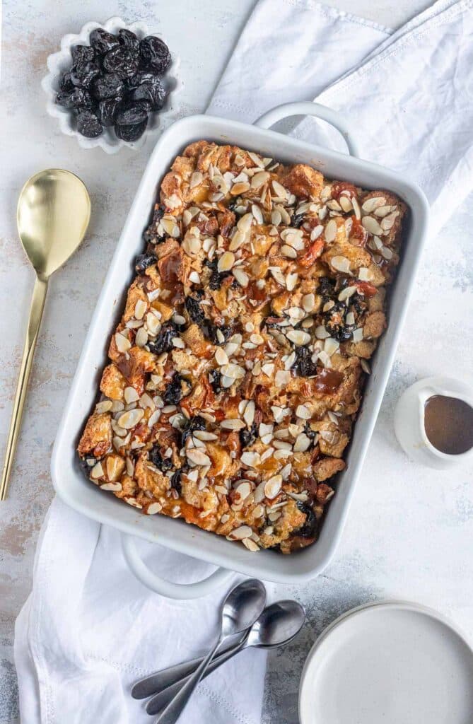Prune Bread Pudding - Bakes by Brown Sugar
