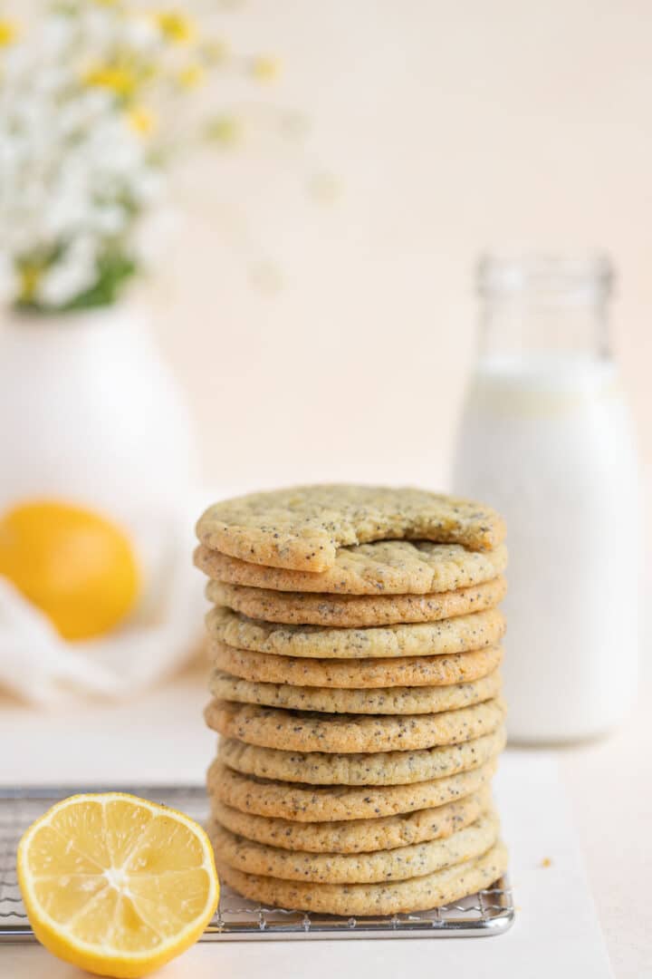 Soft and Chewy Lemon Poppy Seed Cookies - Bakes by Brown Sugar