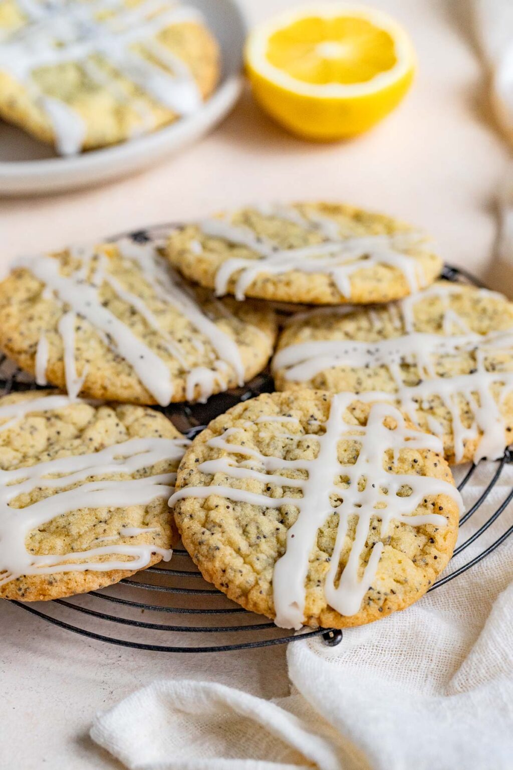 Soft and Chewy Lemon Poppy Seed Cookies - Bakes by Brown Sugar