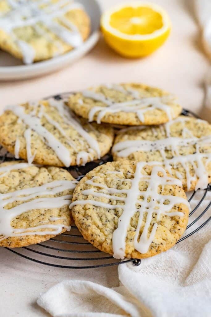 Soft and Chewy Lemon Poppy Seed Cookies - Bakes by Brown Sugar