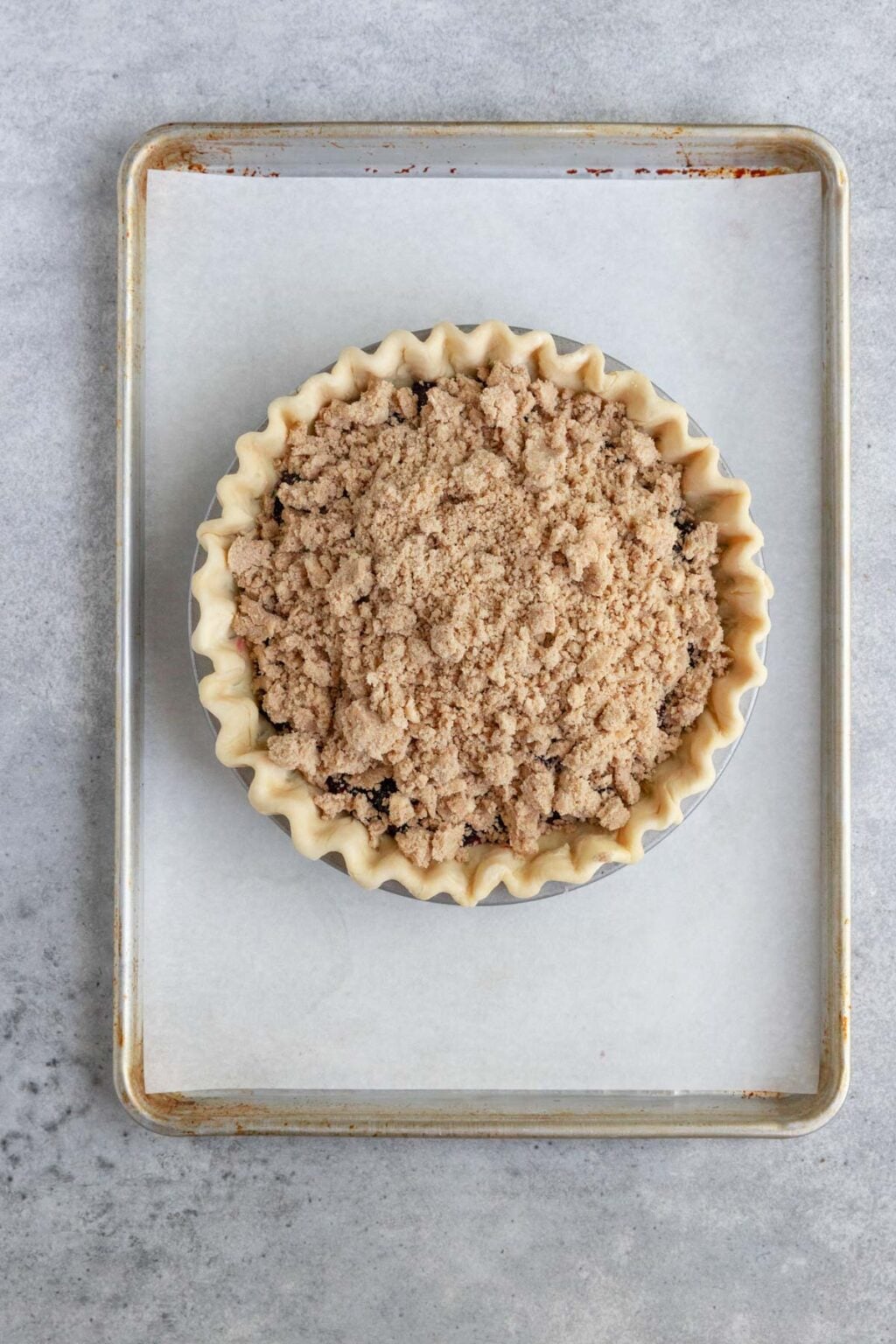 Marionberry Pie with Brown Sugar Crumble - Bakes by Brown Sugar