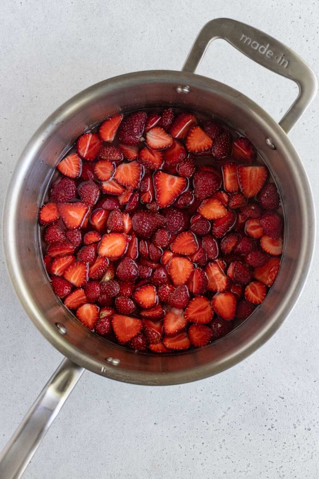 Strawberry Simple Syrup with Fresh Strawberries - Bakes by Brown Sugar