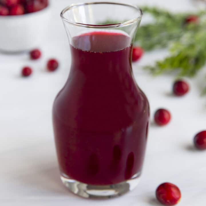 Cranberry Simple Syrup Recipe- Bakes by Brown Sugar