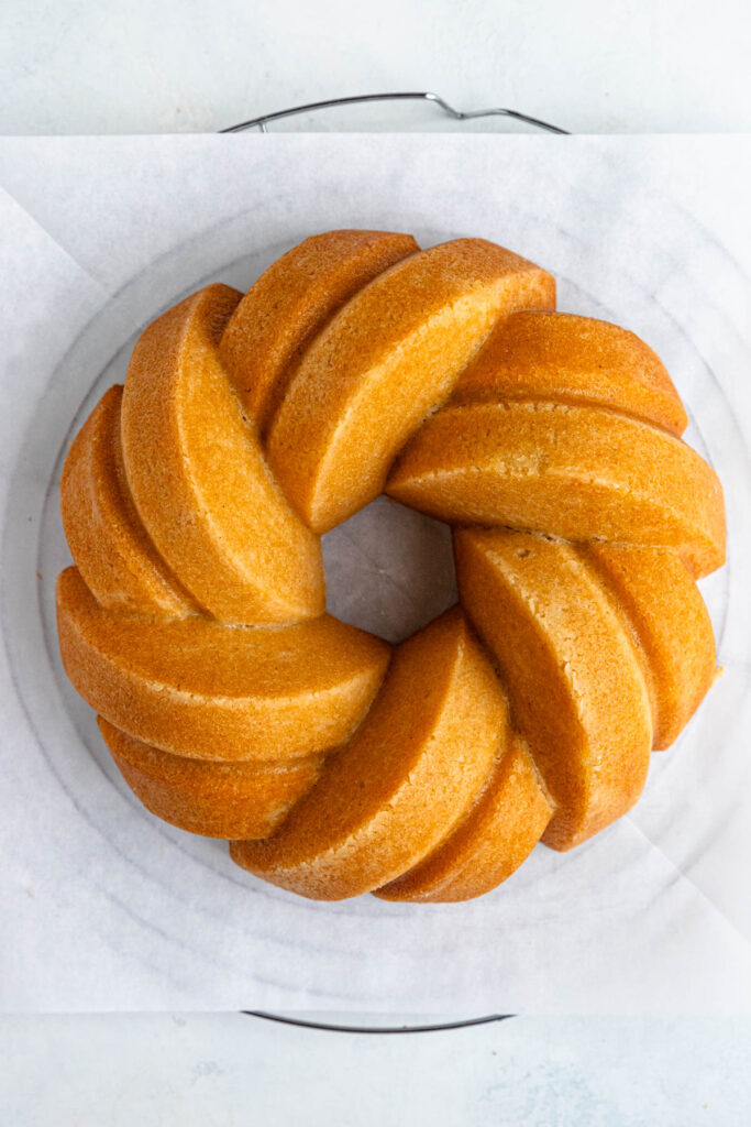 Vanilla Bundt Cake with Vanilla Bean Paste