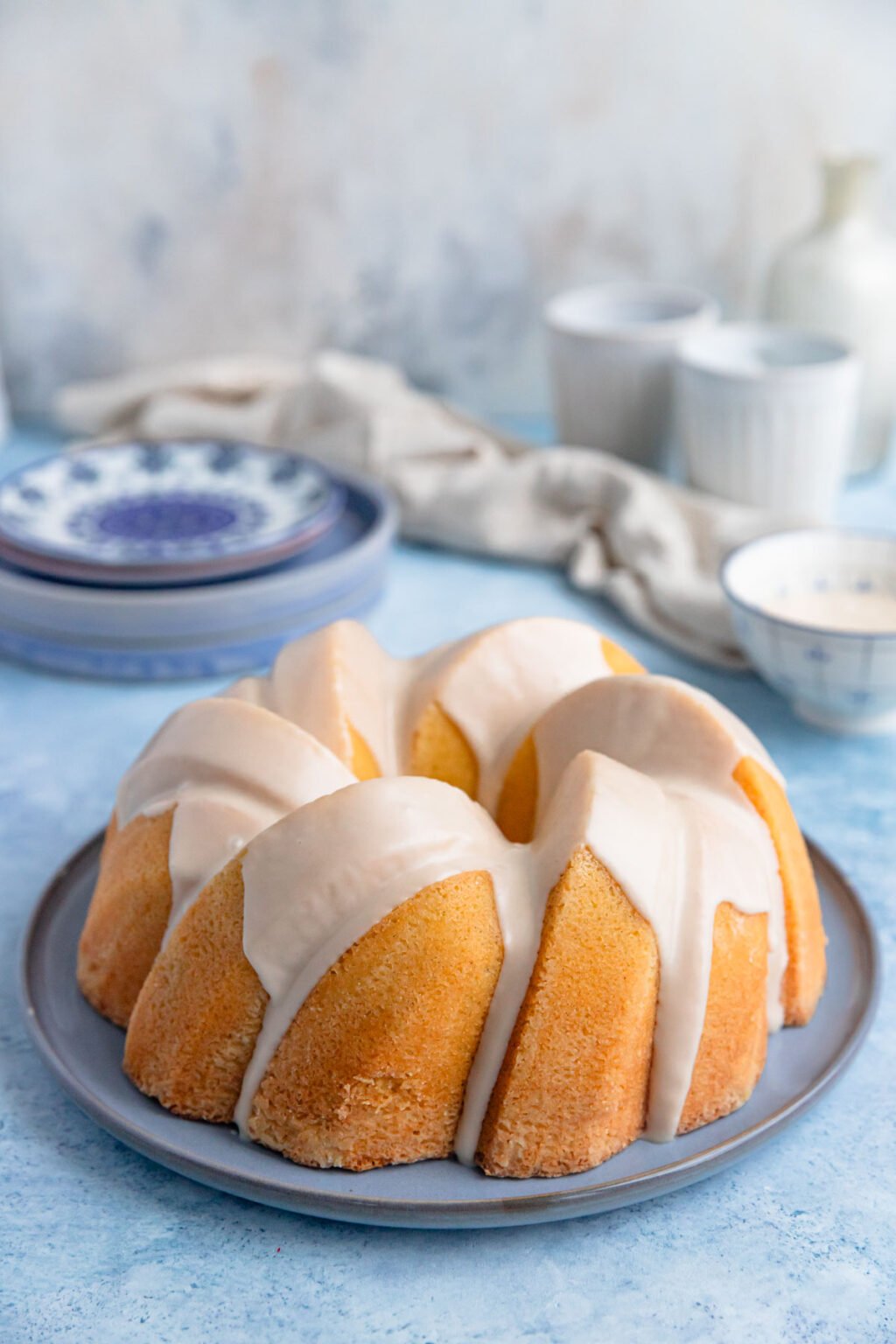 Soft and Buttery Glazed Vanilla Bundt Cake - Bakes by Brown Sugar