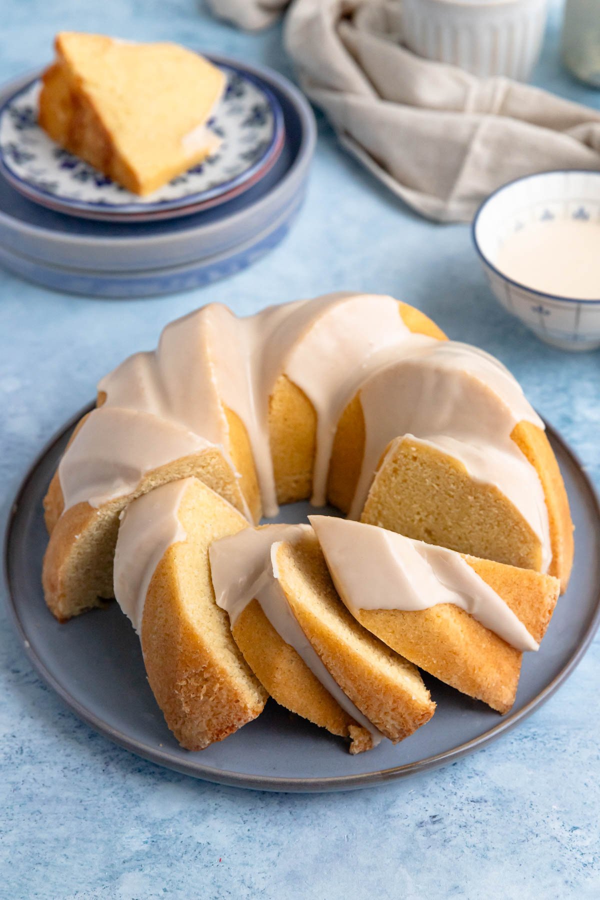 Moist Vanilla Bundt Cake with Vanilla Glaze - Bakes by Brown Sugar