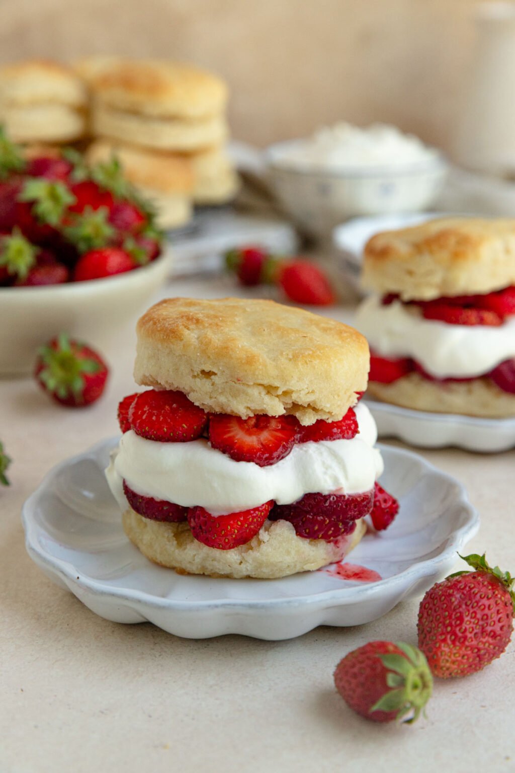 Simple Homemade Sweet Biscuits (for Shortcakes!) - Bakes by Brown Sugar