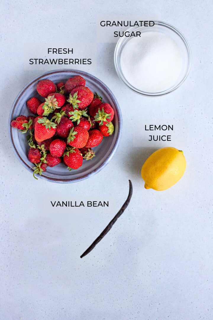 Roasted Strawberries with Vanilla Bean - Bakes by Brown Sugar