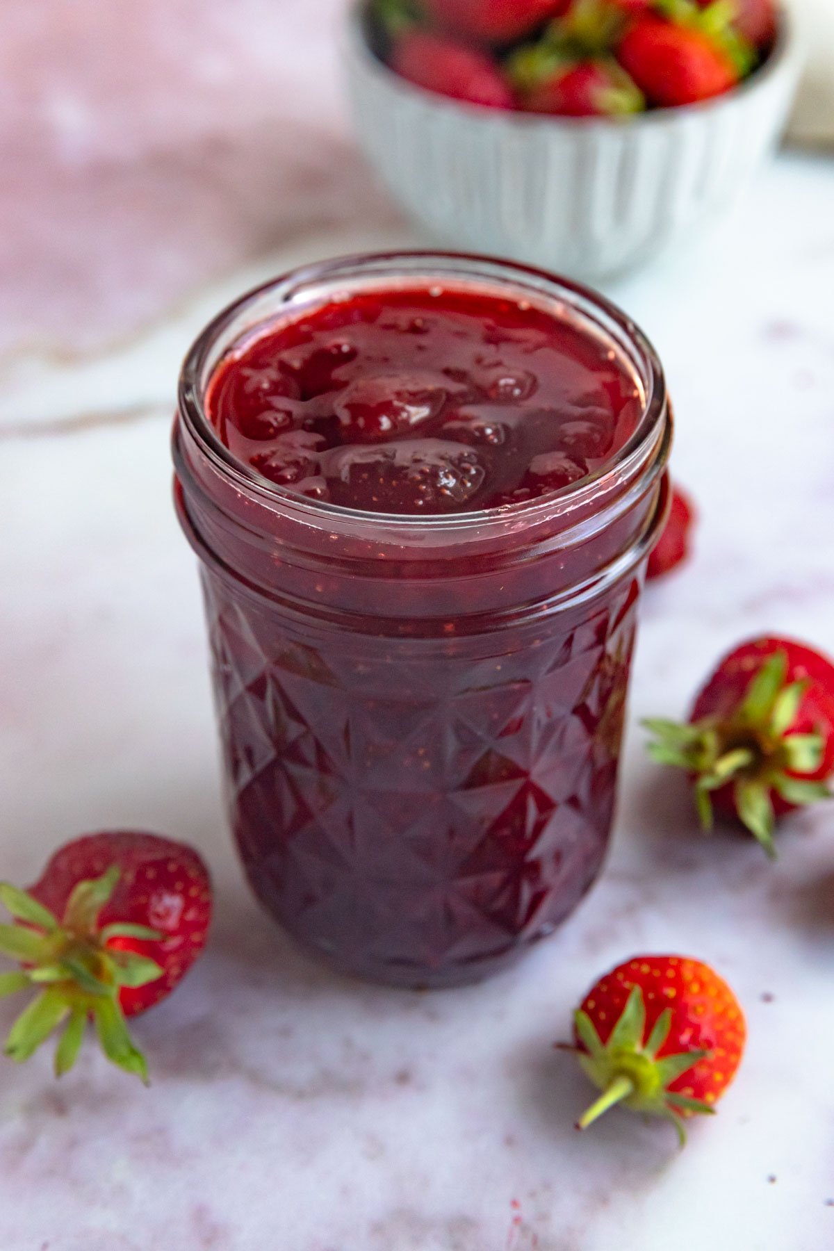 Easy Homemade Strawberry Jam (No Pectin) - Bakes by Brown Sugar