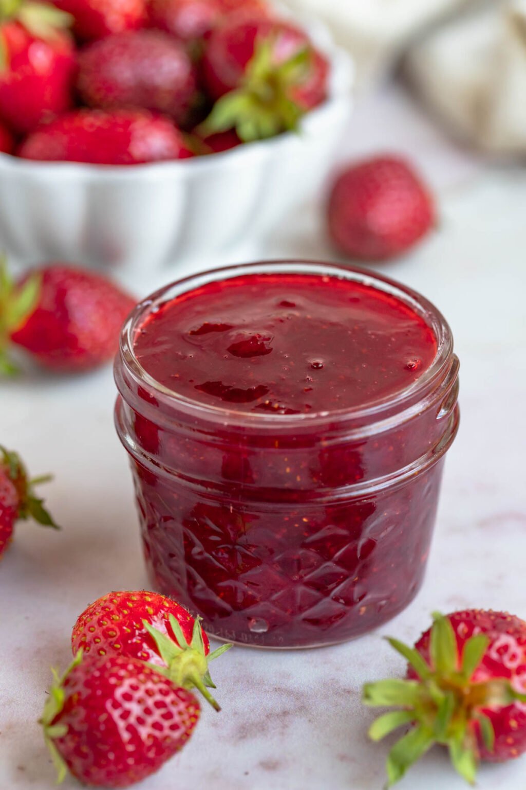 Easy Homemade Strawberry Jam (No Pectin) - Bakes by Brown Sugar
