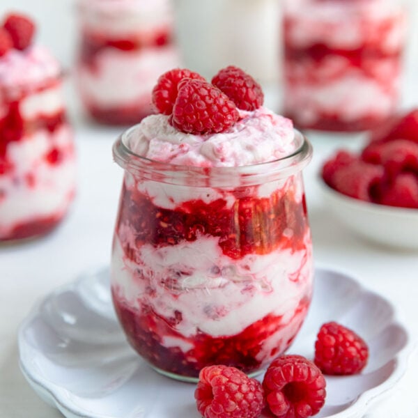 Raspberry Fool with Whipped Mascarpone - Bakes by Brown Sugar
