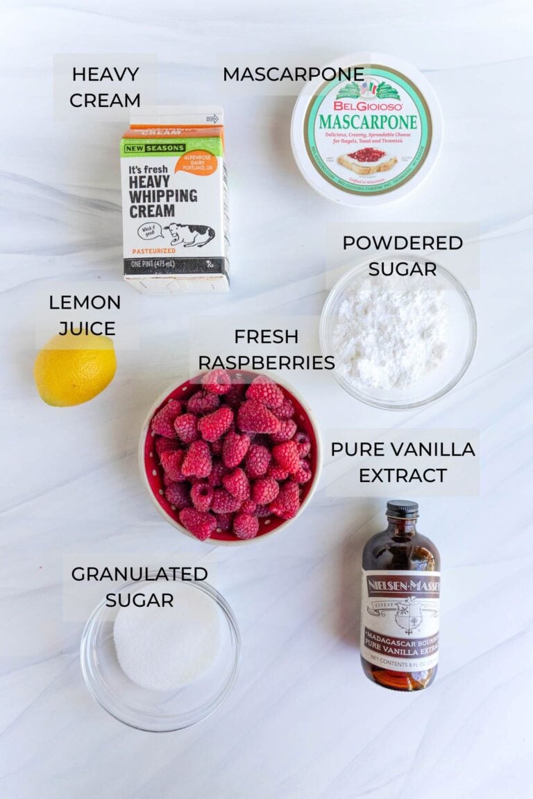 Raspberry Fool with Whipped Mascarpone - Bakes by Brown Sugar