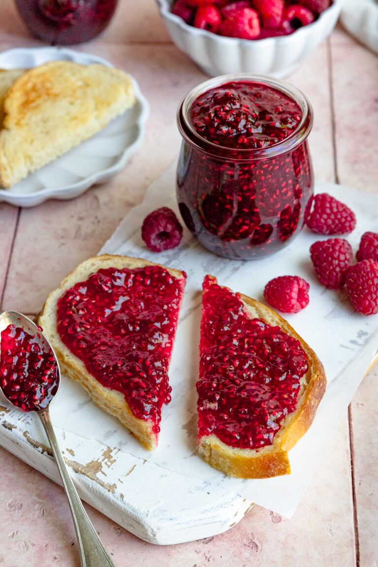 How to Make Raspberry Jam - Bakes by Brown Sugar