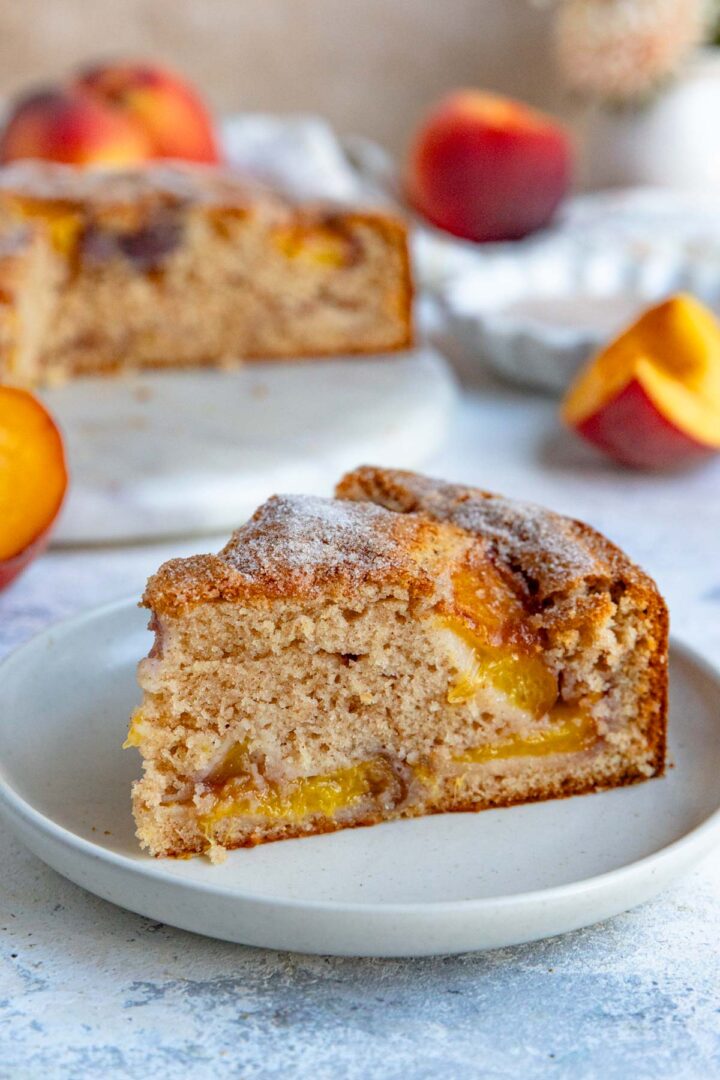 Summer Peach Cake (with Fresh Peaches)