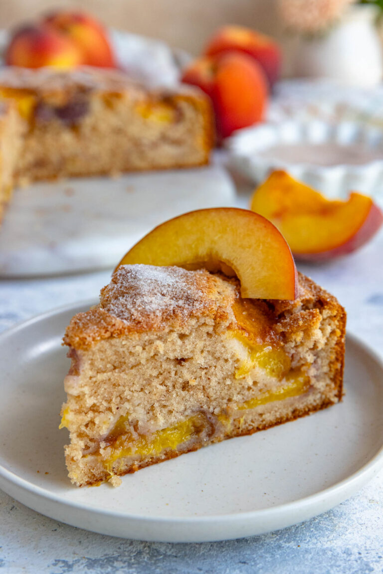 Summer Peach Cake (with Fresh Peaches)