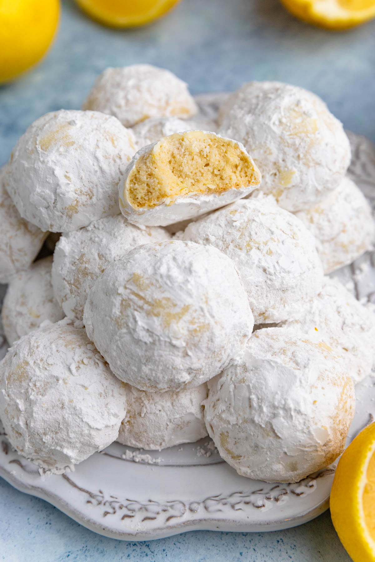 Easy Lemon Snowball Cookies - Bakes by Brown Sugar