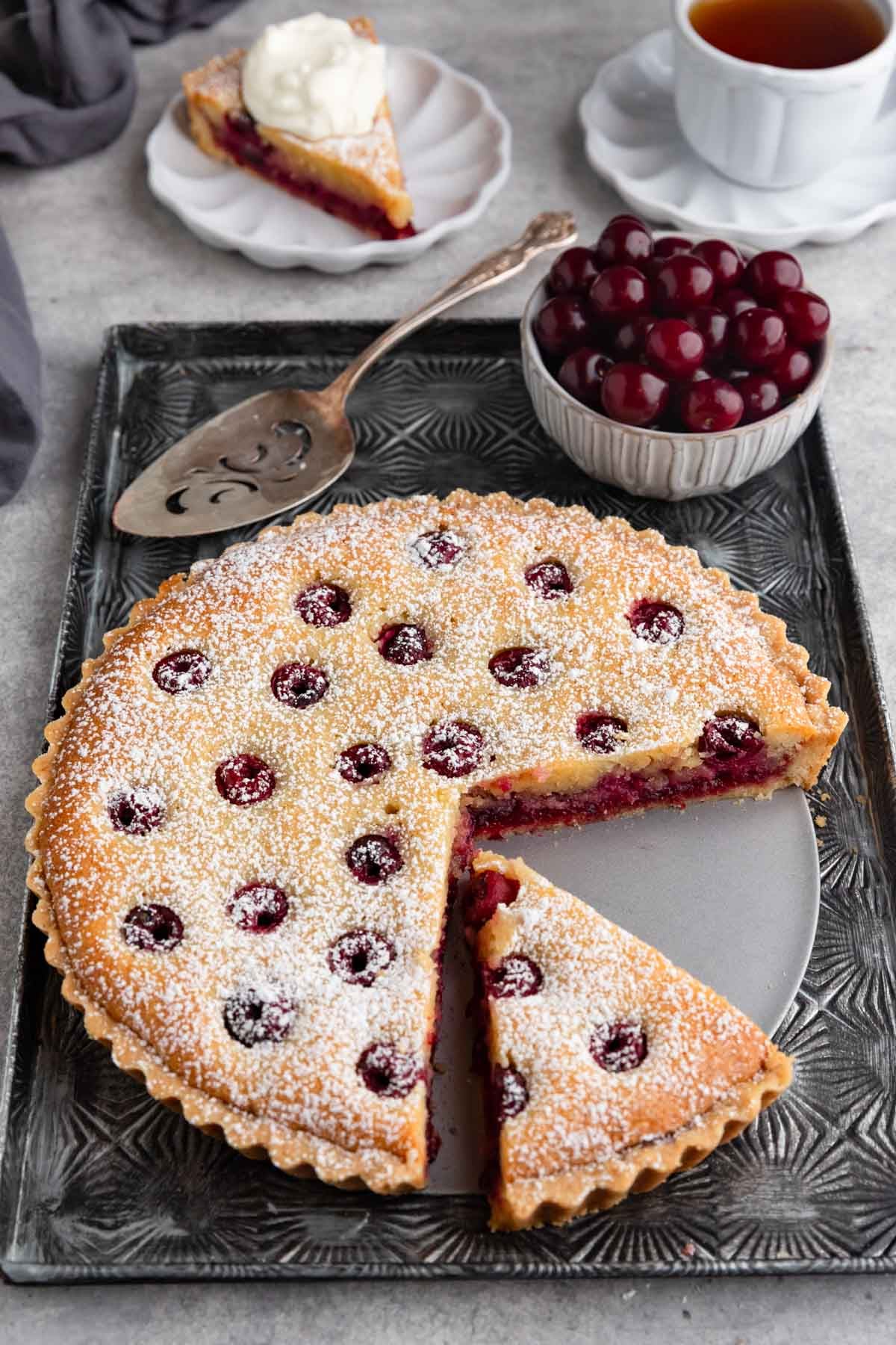 Cherry Frangipane Tart with Buttery Cookie Crust