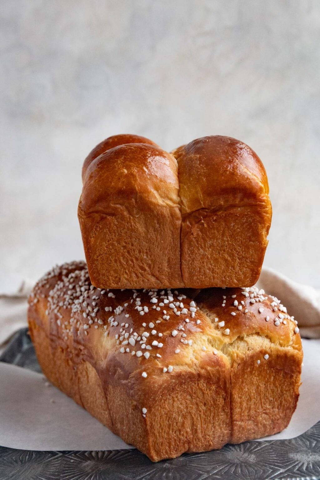 Homemade Buttery Brioche Bread Loaf