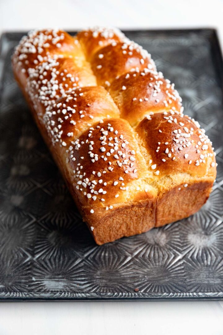 Homemade Buttery Brioche Bread Loaf