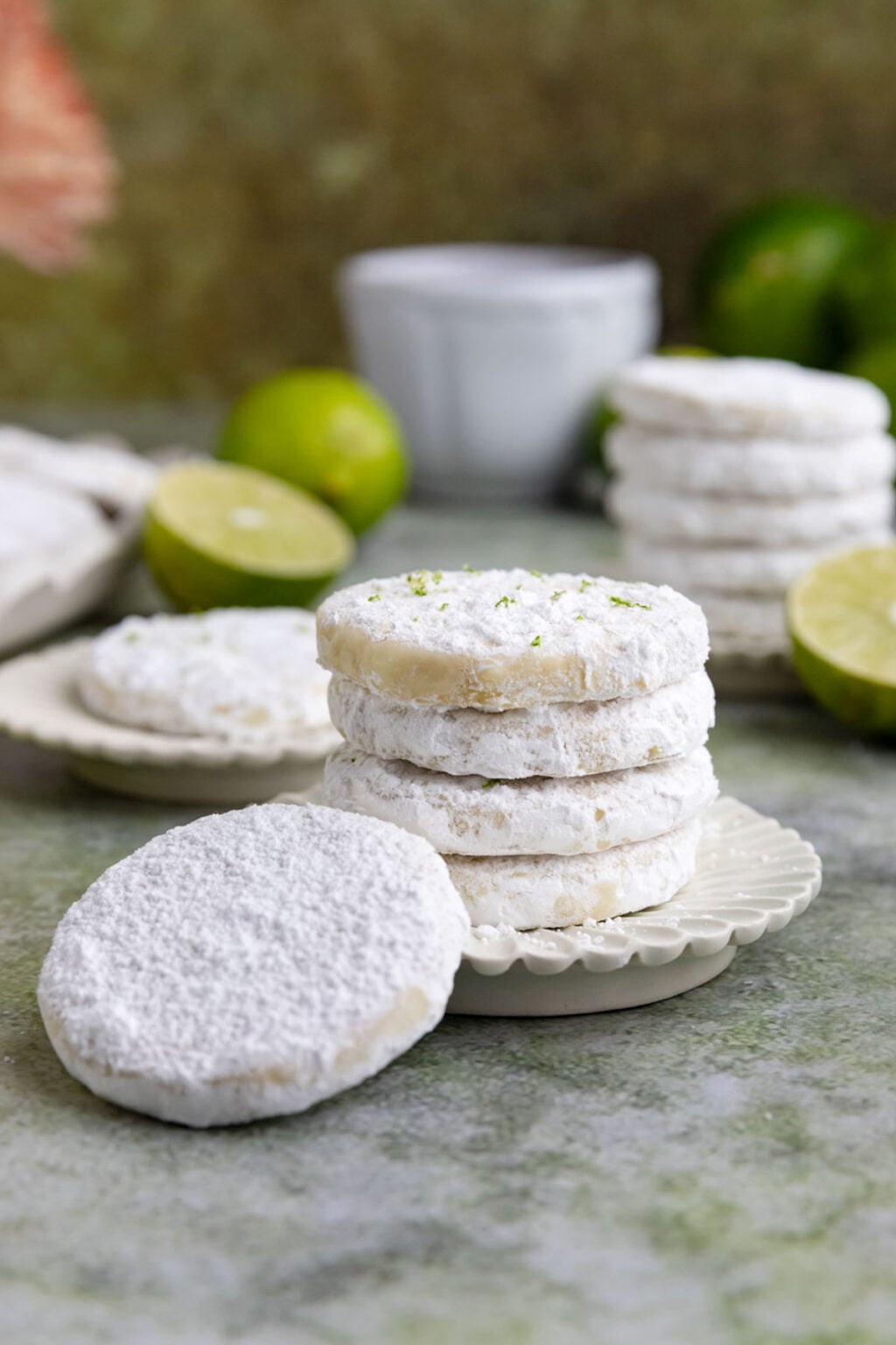 Buttery and Tart Lime Shortbread Cookies